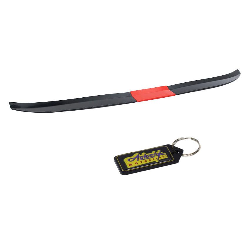 Universal Rubber Boot Spoiler 3 Piece Black & Red Design & Gel Key ...