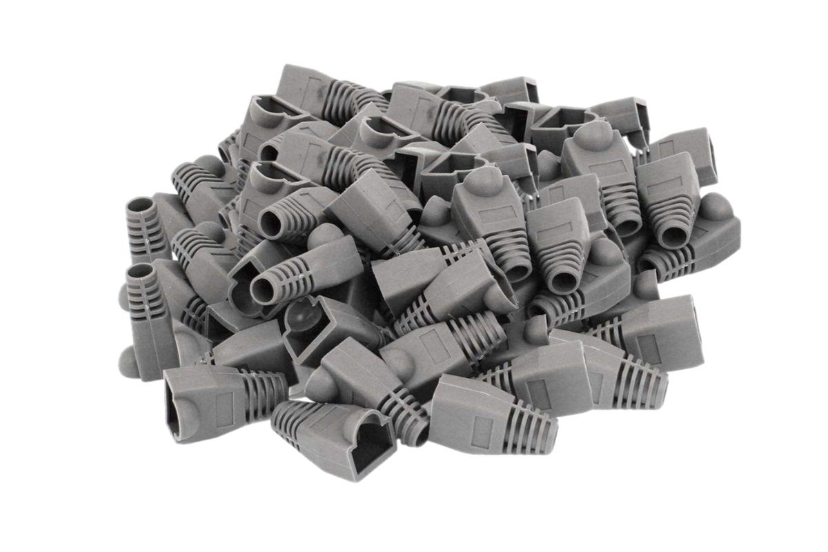ZATECH RJ45 Rubber Boots - 100 PCS for Cat5/Cat6 Ethernet Cable ...