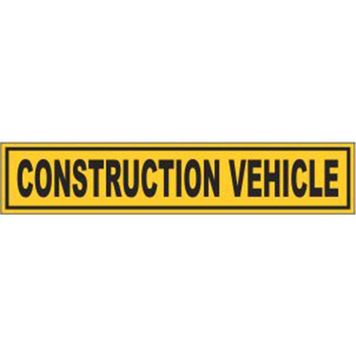 Construction Vehicle Magnetic Sign 600 x 120mm | Shop Today. Get it ...