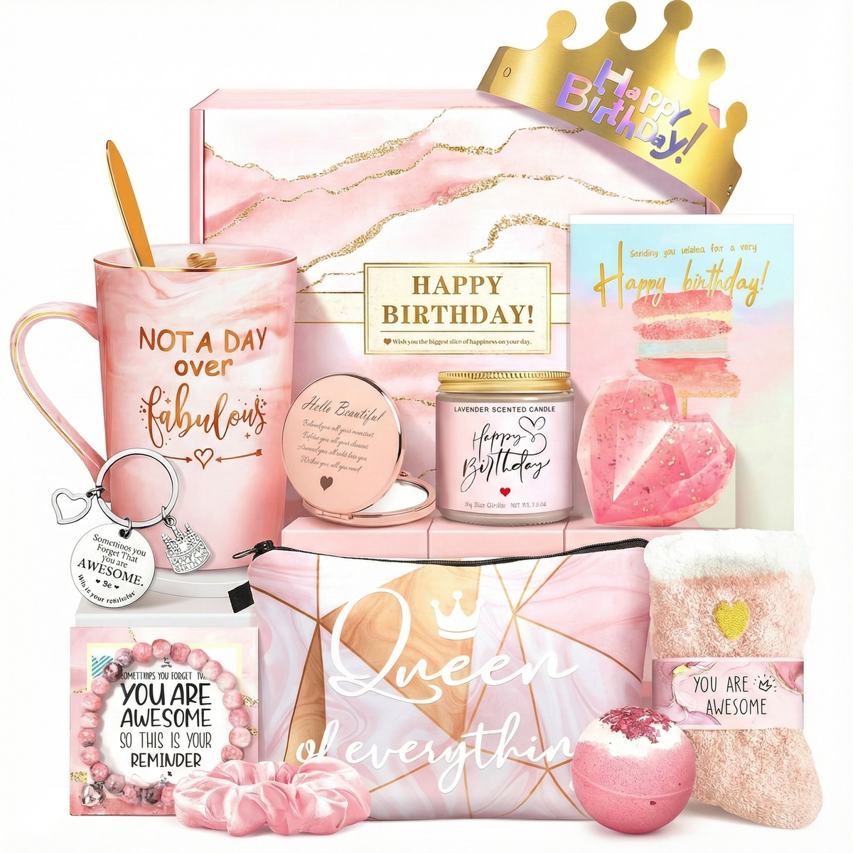 14 Pink Birthday Gifts Set - Birthday Gift Ideas for Her | Shop Today ...