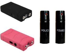 Set of Two Couple Self Defense Stun Gun And Pepper Sprays 60ml | Shop ...