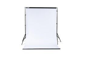 Floxi Pvc 1,37m(W)x3m(H) Vinyl Backdrop + Heavy Duty Backdrop Stands ...