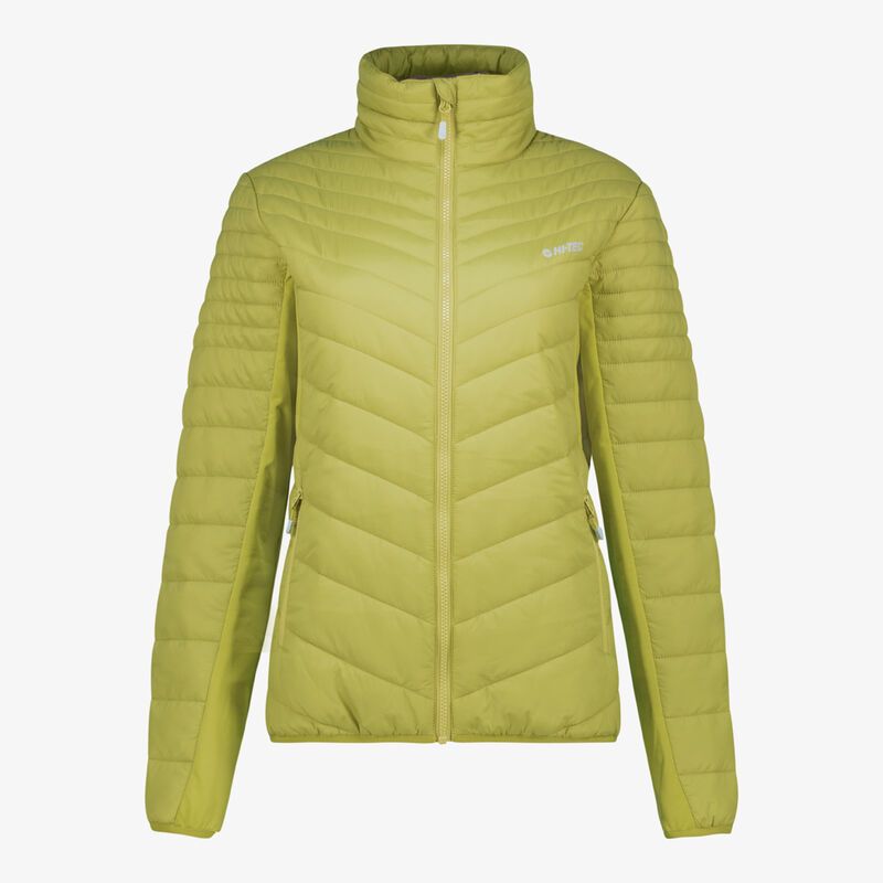 Hi-Tec Ladies Emin Puffer Jacket - Lentil Sprout/Yellow | Shop Today ...