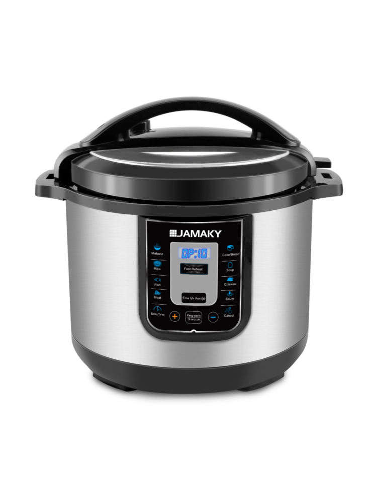 JAMAKY 8L Electric Pressure Cooker with Slow Cook Function - 1350W ...
