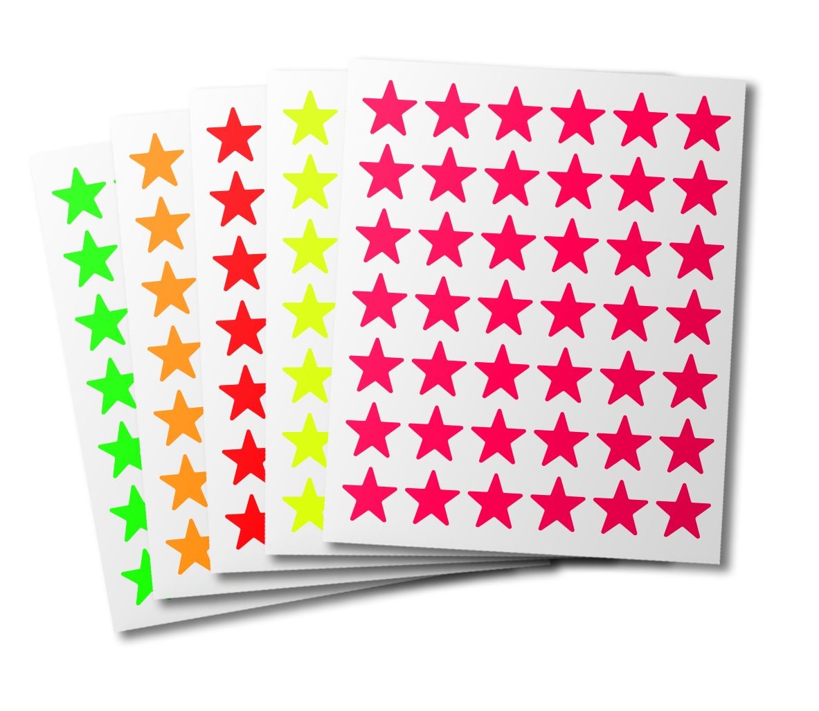 Redfern Stars - 672 Stickers Assorted Fluorescent Colors | Shop Today ...