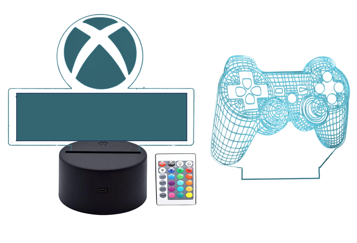 XBOX 'Gamer For Life' Smart 3D LED Light - Double Plate | Shop Today ...