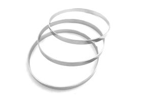 3 X Solid Stainless Steel 5mm Flat Bangles X 68mm In Diameter | Shop ...