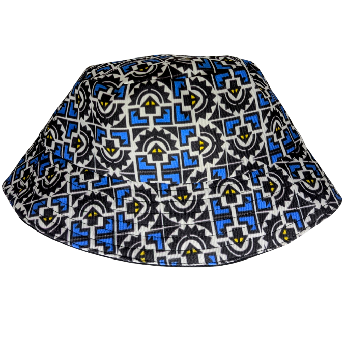 Yebo Ndebele Blue African Bucket Hat | Shop Today. Get it Tomorrow ...
