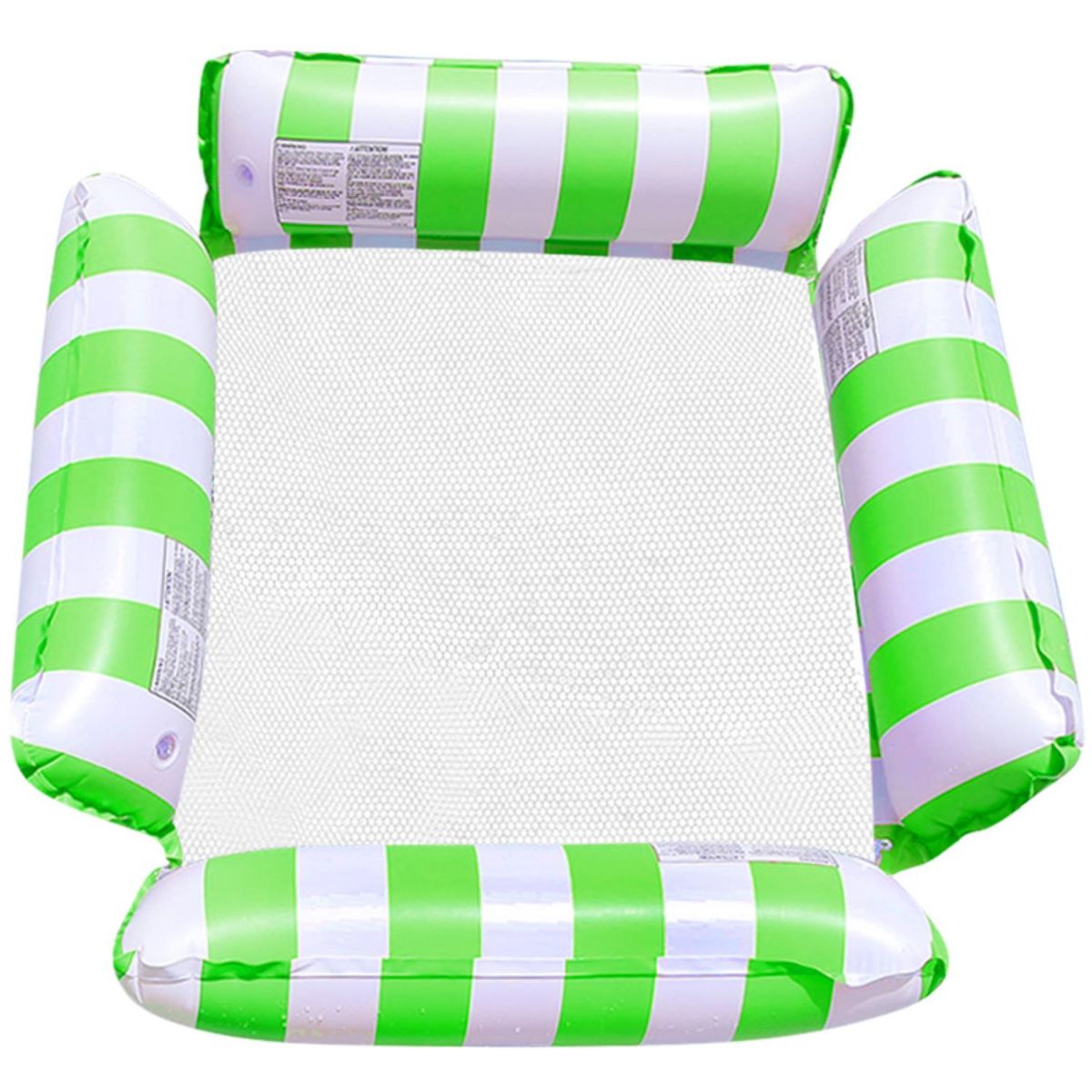 Iconix Inflatable Pool Float Lounging Hammock - Green Stripe | Shop ...