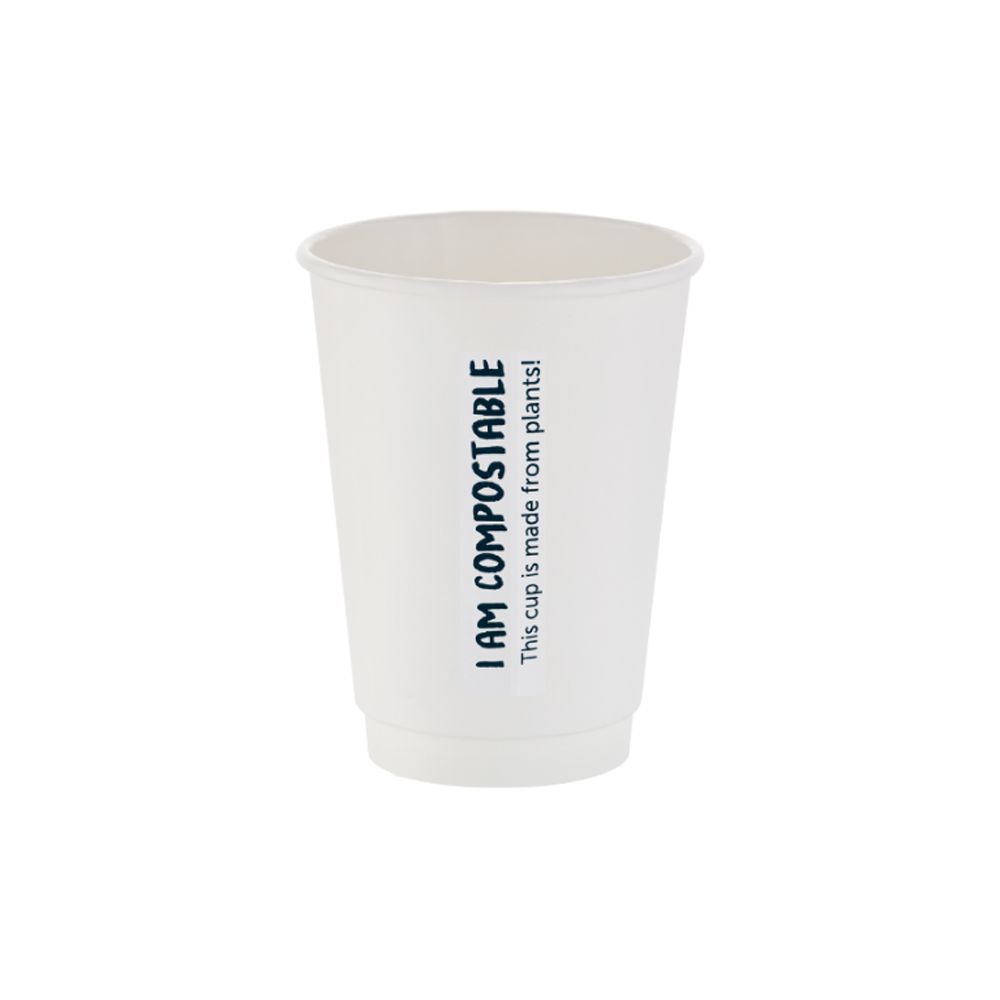 White Double Wall Printed Hot Cup - 350ml (24-pack) | Shop Today. Get ...