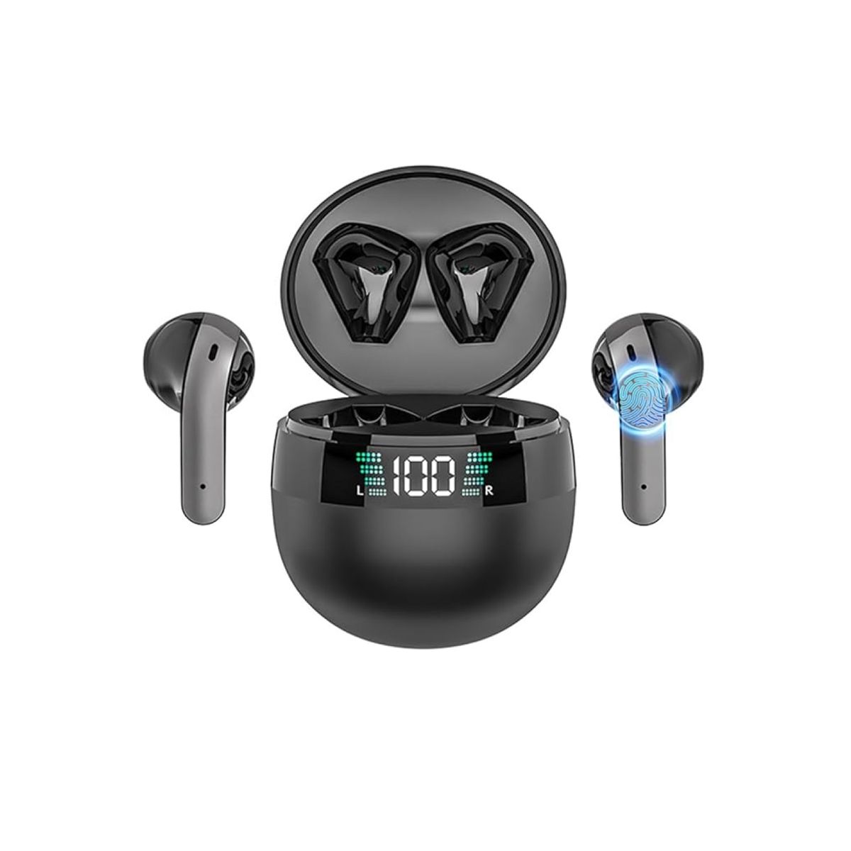 DX-27 Wireless Bluetooth Earbuds with Touch Controls and LED Display ...
