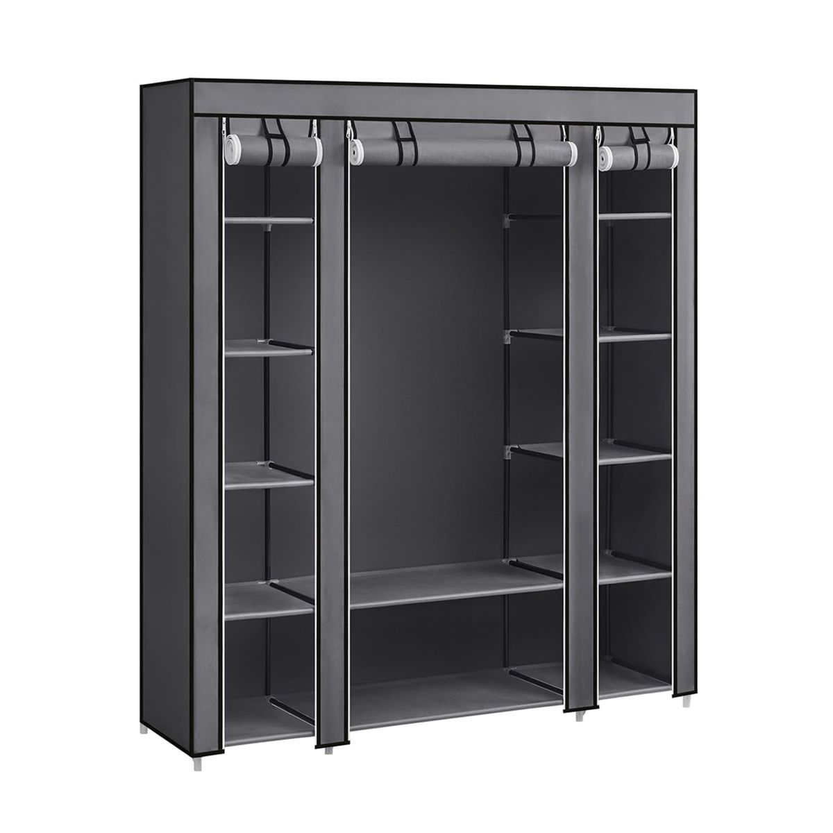 NANWEI Portable Closet Wardrobe for Bedroom-Grey | Shop Today. Get it ...