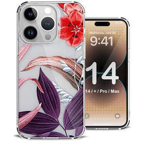 ORRO Fashion Vintage Floral Print Case Cover for iPhone 14/Plus/Pro/Pro ...