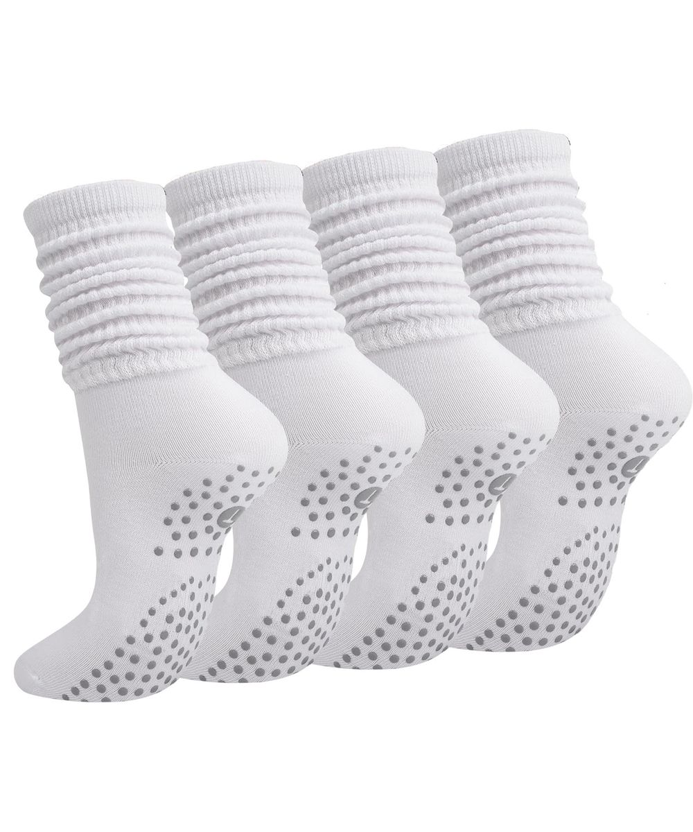 Pilates Slouch Crew Socks, Non-Slip Gripper Soles Yoga Socks | Shop ...