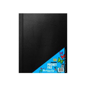Butterfly Executive Pocket File - A4 50 m 50 Pocket Display Book x 40 ...