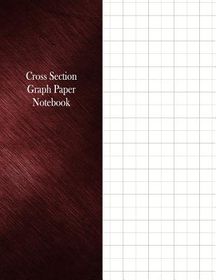 Cross Section Graph Paper Notebook: 1/2" Cross Section Rule, 100 Pages ...