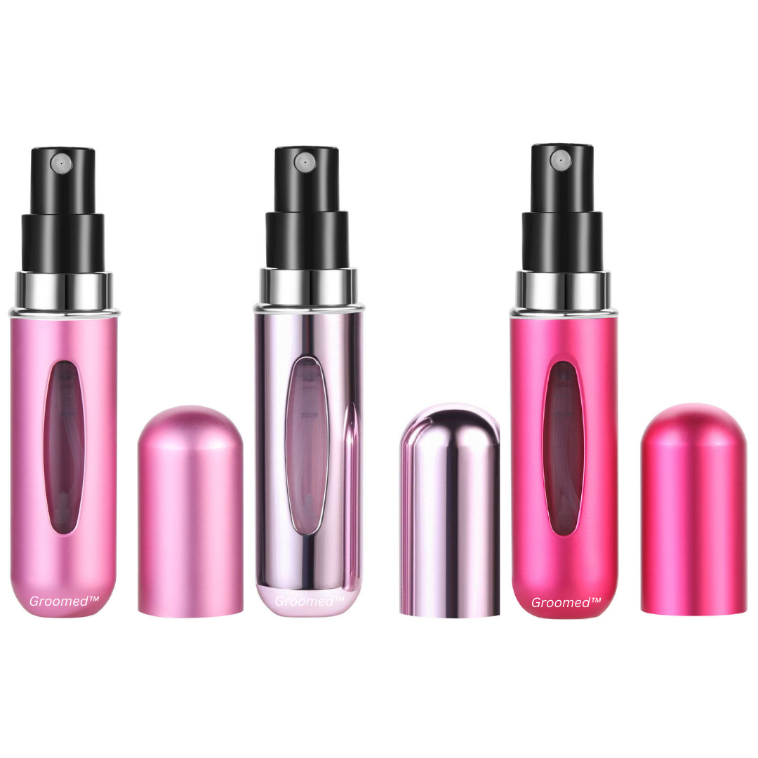 Groomed - Refillable Mini Perfume Spray Bottle - 5ml Capacity - 3 ...