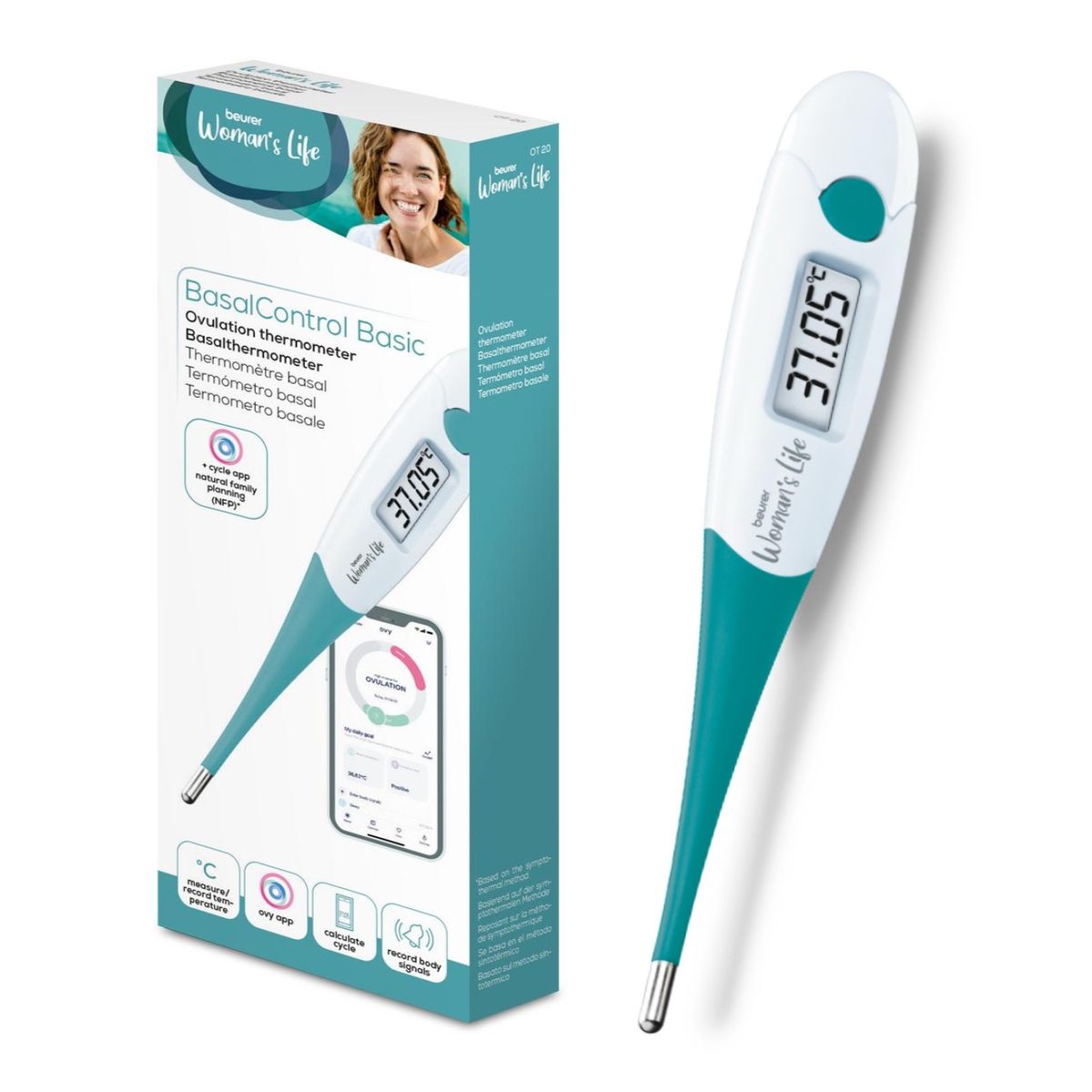 Beurer Basal Thermometer OT 20: Track Ovulation for Natural Family ...