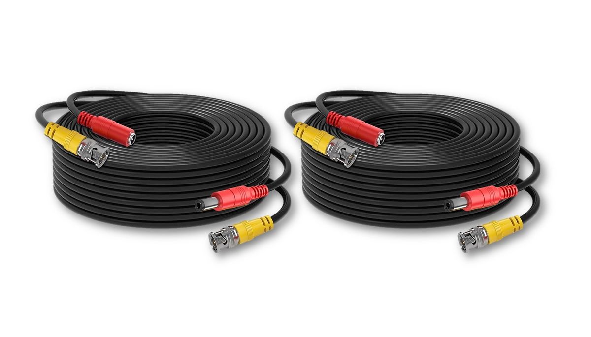 CCTV Camera Cable 20m Power & Video Ready Plug and Play SET Of 2 | Shop ...