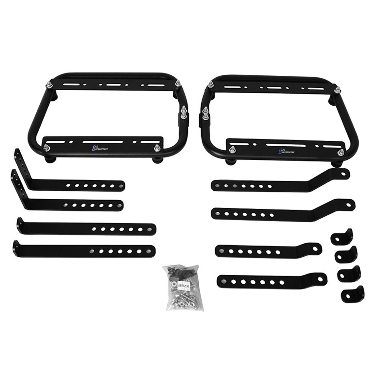 Universal Mounting Motorcycle Side Rack Pannier Rack Set Case Box ...