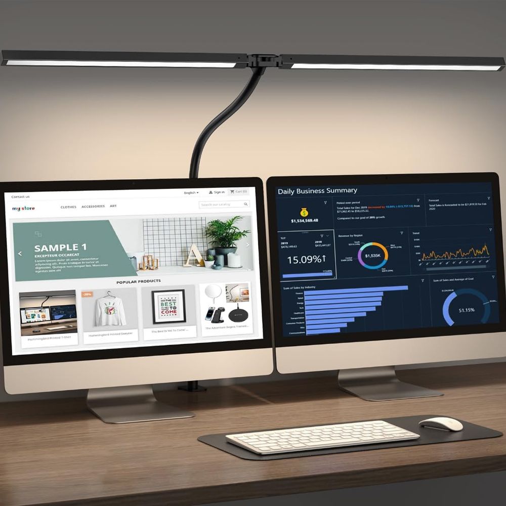 BezosMax USB Led Desk Lamp for Office Home,Adjustable Eye-Caring Desk ...