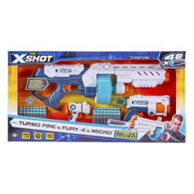 X-Shot Turbo Fire & Fury 4 and Micro Combo Pack with 48 Darts | Shop ...