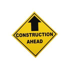 Plastic Construction Ahead Safety Sign 290 x 290mm | Shop Today. Get it ...