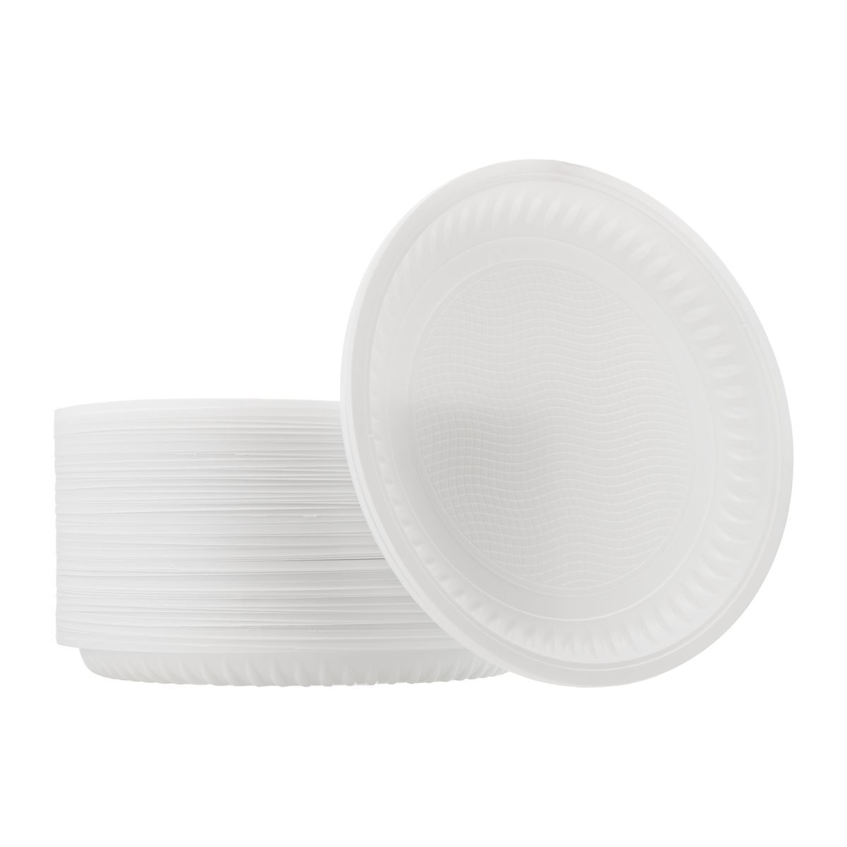 Premier Housewares Plastic Round Plate - White (50 Pack) | Shop Today. Get it Tomorrow ...