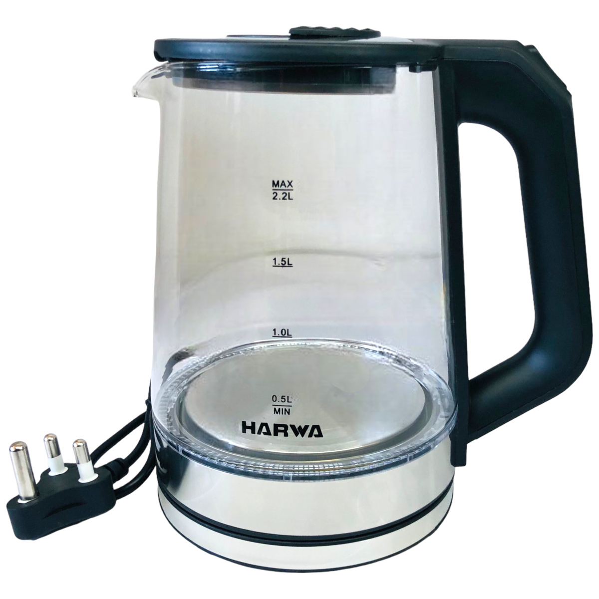 Harwa LED Light Up Large Capacity 2.2L Fast Boil Cordless Electric ...