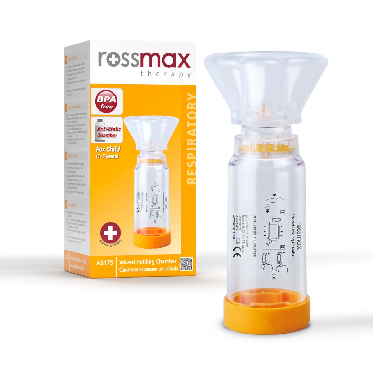 Rossmax Aero Spacer With Child Mask 12 months - 5 years | Shop Today ...