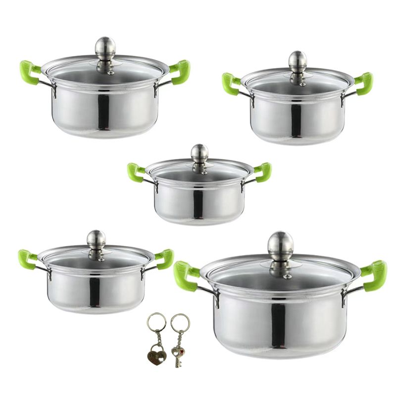 High Quality 10 Piece Stainless Steel Pot Set | Shop Today. Get it ...
