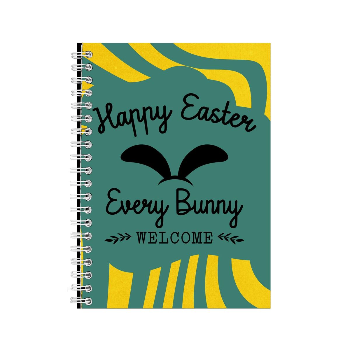 Welcome A5 Notebook Spiral Lined Easter Graphic Design Notepad Present ...