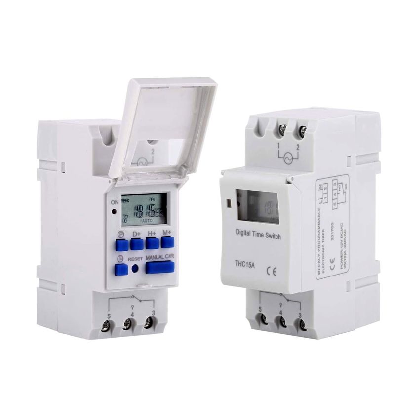 2pcs Time Relay Switch Control Digital Automatic Smart Programmable ...