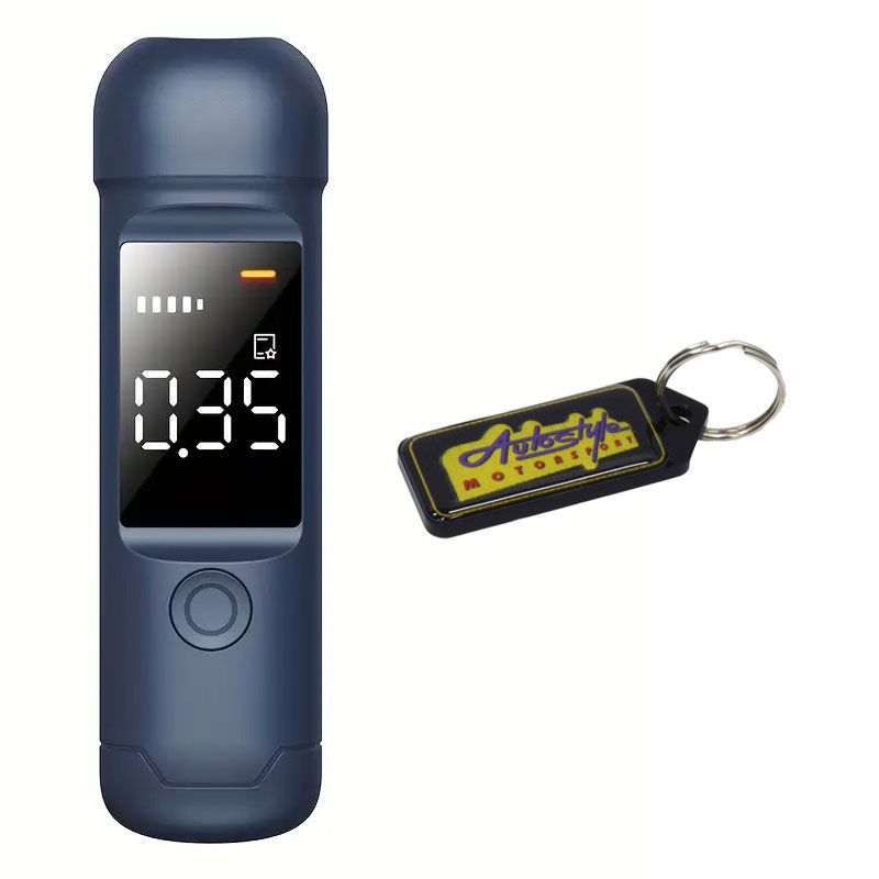 Alcohol Tester High-Accuracy Digital LCD Breathalyzer Analyzer & Key ...