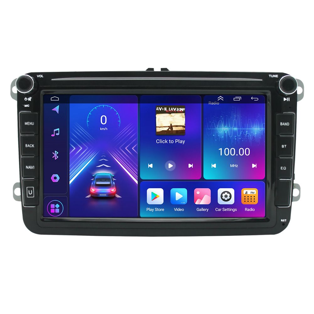 Android 8inch Universal Volkswagen Touch Screen GPS CarPlay Navigation ...