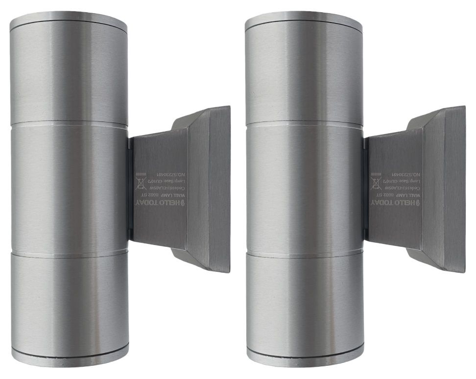 Hello Today Aluminium Outdoor Wall Light - 2 Pack | Shop Today. Get it ...