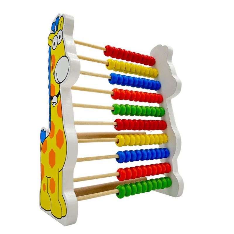 Kids Wooden Abacus for Math Learning with a Giraffe on The Side | Shop ...