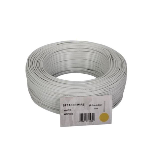 Ripcord - Speaker Wire 0.5mm x 100m - White | Shop Today. Get it ...