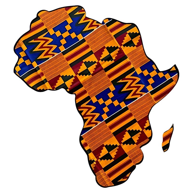 African Map Pattern PVC Heat Transfer Sticker DIY Fashion | Shop Today ...