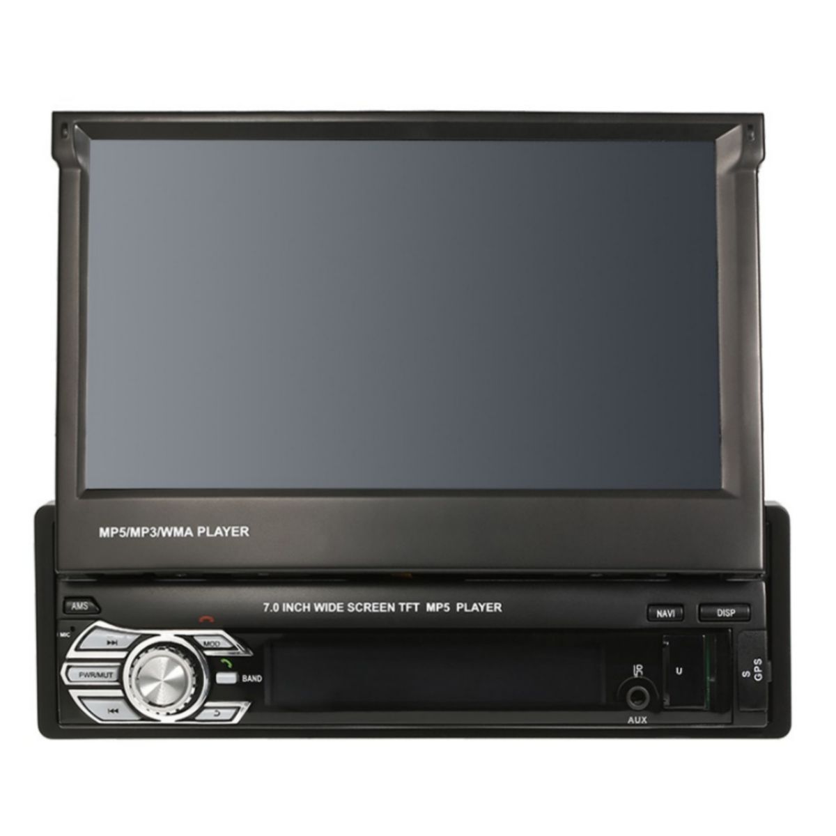 Oms 7" Retractable screen Mp5 player Single Din with GPS | Shop Today ...
