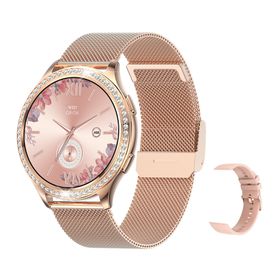 Ladies Smart Watch- Luxurious, - Stainless steel and Silicon strap ...