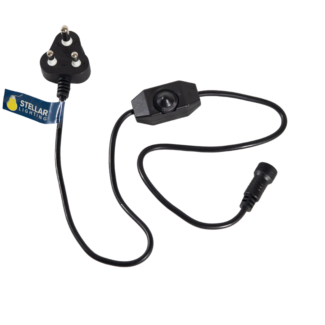 Stellar Lighting Festoon Dimmer with Dial On/Off Switch for String ...