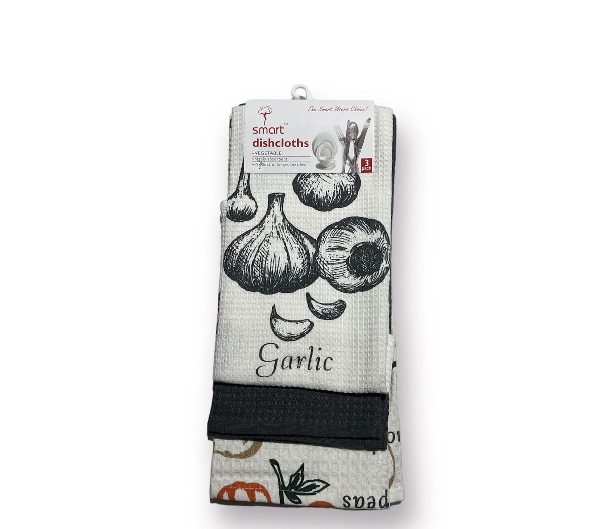 Dish Cloth-Heavy Swabs - Garlic Design Homeware/Kitchen Essential ...