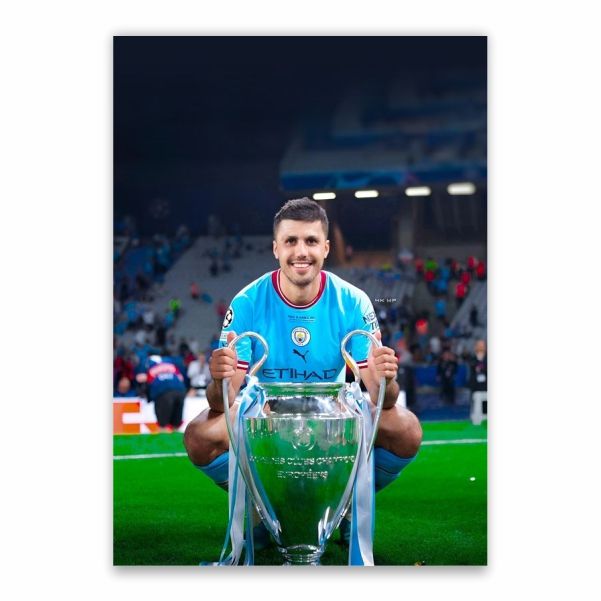 Rodri Champions League Trophy Poster - A1 | Shop Today. Get it Tomorrow ...