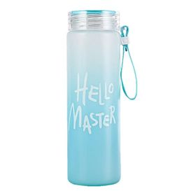 Hello Master 400ml Portable Gradient Color Frosted Water Tumbler Bottle ...
