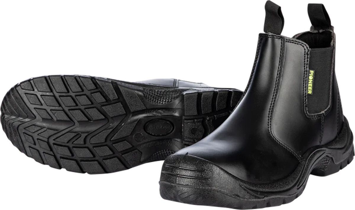 Chelsea Safety Boots with Steel Toe Cap - Black | Shop Today. Get it ...