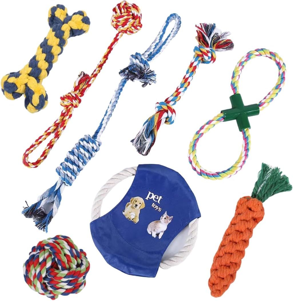 8 Pack Dog Rope Toy Dog Chewing Molars Chewing Rope Toy - Dogs | Shop ...