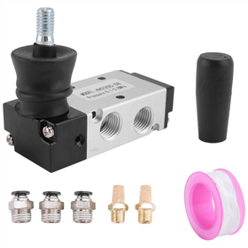 1/4Inch NPT 5 Way 3 Position Air Hand Lever Operated Valve 4H230C-08 ...