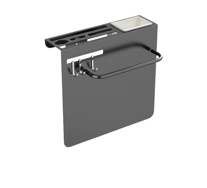 Space Saver Carbon Steel Wall Mounted Kitchen Accessories Rack | Shop ...