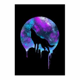 Kawaii Galaxy Wolf - A1 Poster | Shop Today. Get it Tomorrow ...